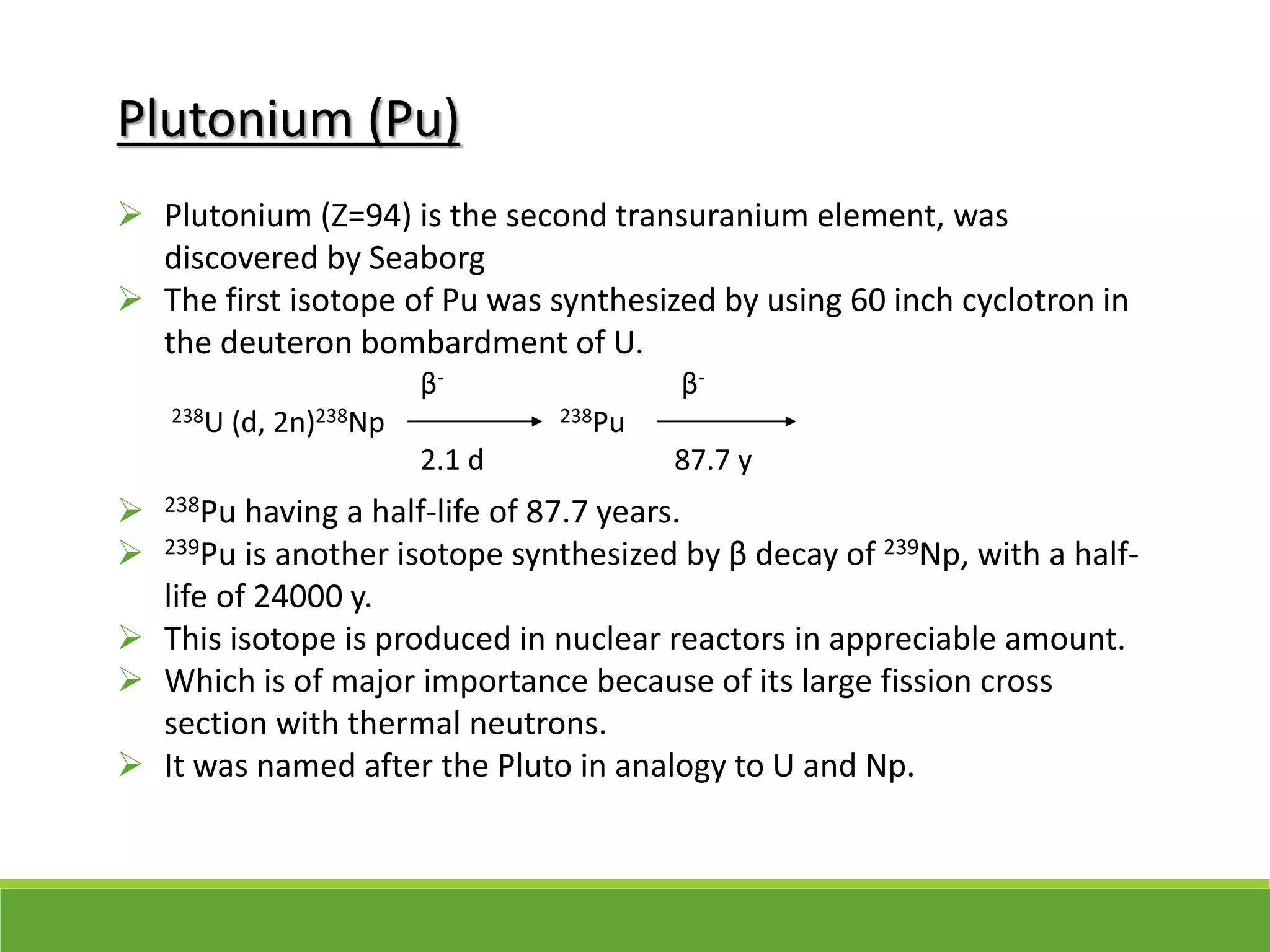 Transuranic elements | PPTX
