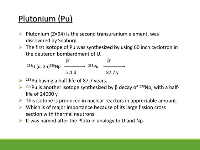 Transuranic elements | PPTX | Chemistry | Science