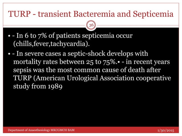 Transurethral resection of the prostate | PPTX | Surgery | Medical Health