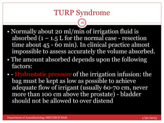 Transurethral resection of the prostate | PPT
