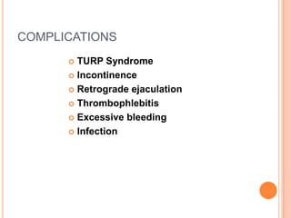 Nursing Transurethral Resection of the Prostate | PPTX
