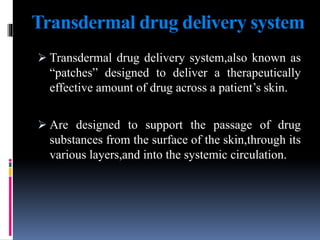 Transdermal(matrix system) validation ppt | PPT