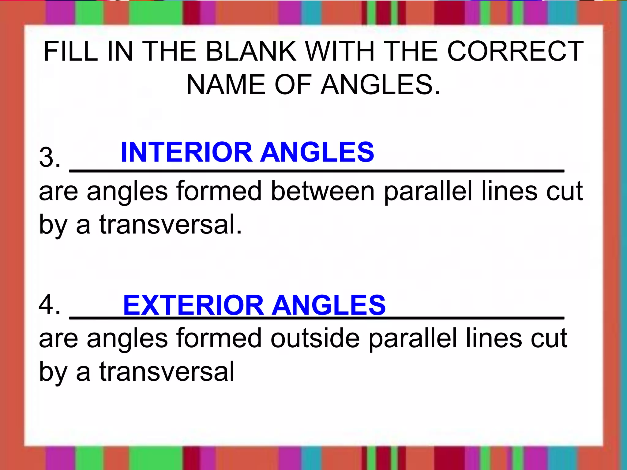 Transversal | PDF