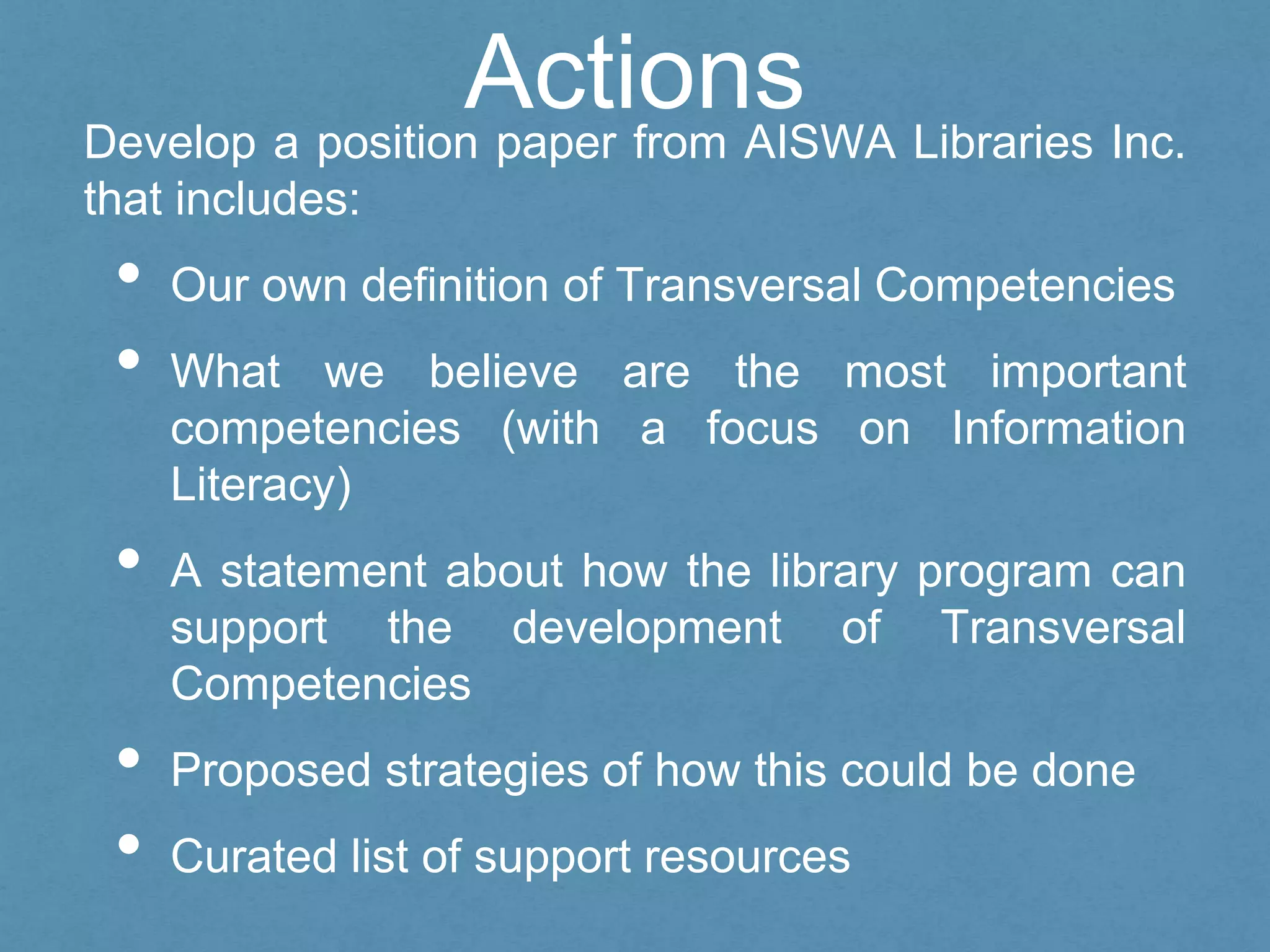 Transversal competency presentation | PPTX