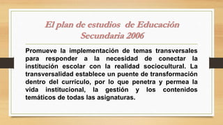 Transversalidad educativa | PPTX