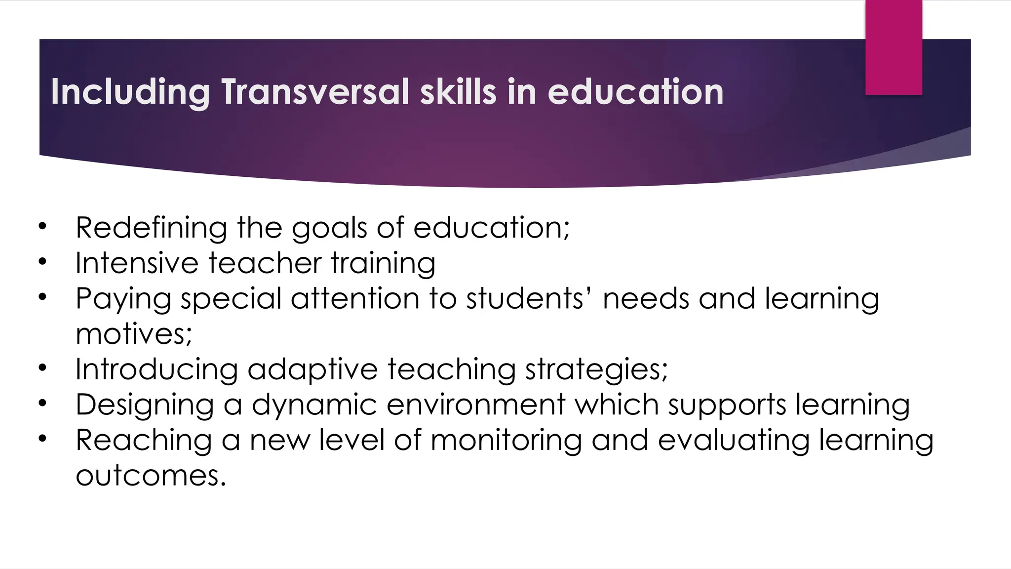 preparing teachers to bring Transversal Skills | PPT