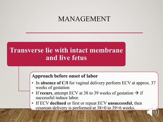 Transverse lie | PPTX | Pregnancy | Reproductive Health