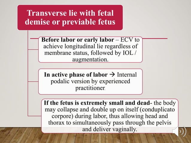 Transverse lie | PPTX | Pregnancy | Reproductive Health