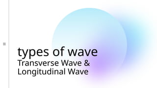 IMPORTANCE OFTRANSVERSE and LONGITUDINal WAVE.pptx