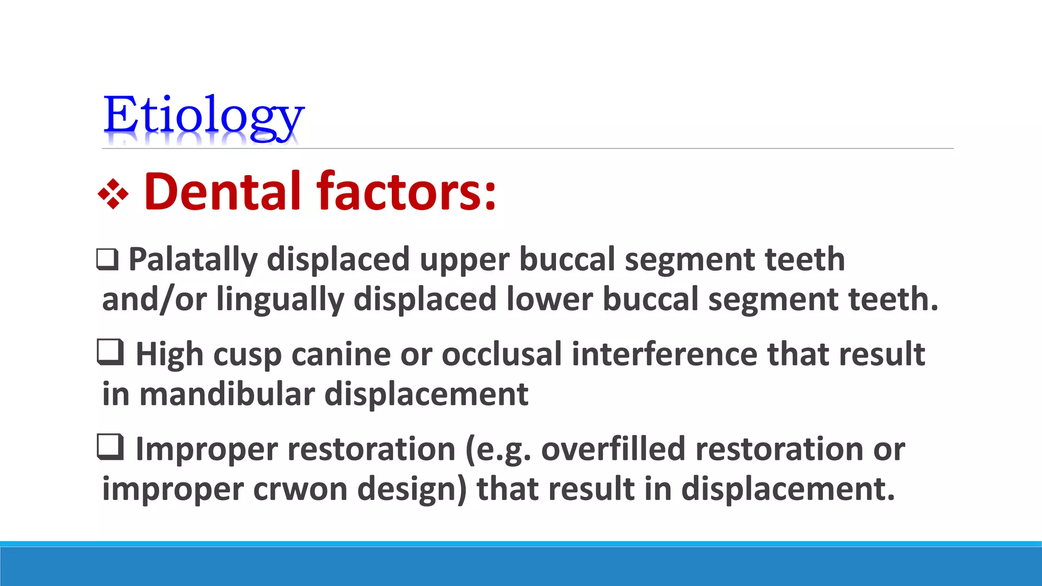 Transverse malocclusion (crossbite) | PPTX
