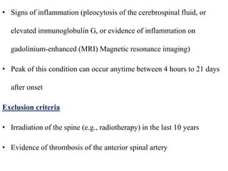 Transverse myelitis | PPTX
