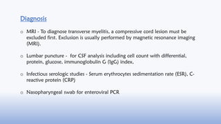 Transverse myelitis | PDF