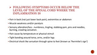 Transverse myelitis | PPTX
