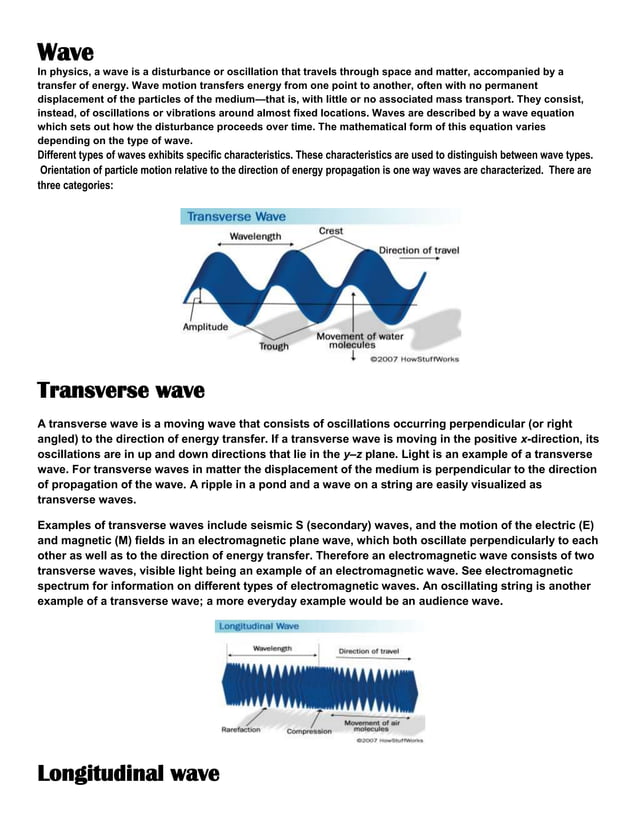Transverse wave | DOCX
