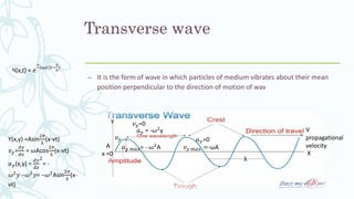 Transverse waves and it's analysis | PPTX