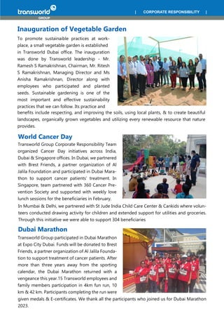 Transworld Group Inaugurates its Cold Chain Distribution Center | PDF