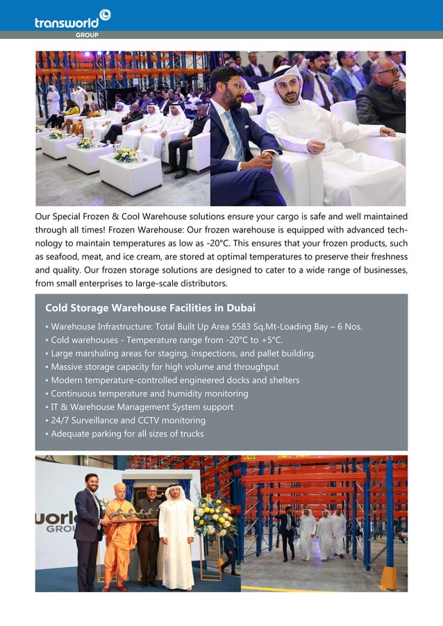 Transworld Group Inaugurates its Cold Chain Distribution Center | PDF