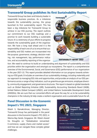 Transworld Group Inaugurates its Cold Chain Distribution Center | PDF