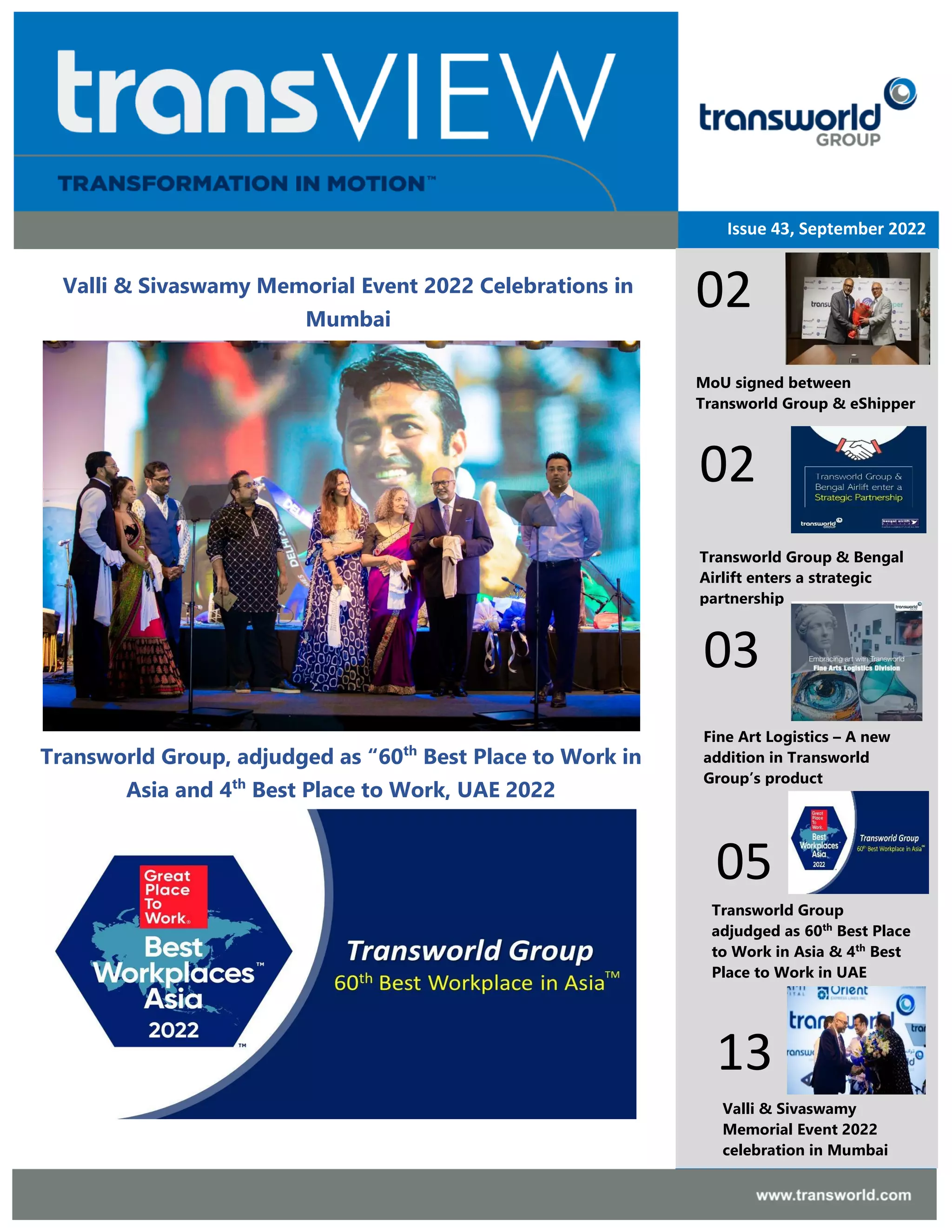 Transview_September_2022 - Transworld Group | PDF