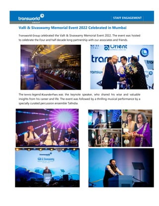 Transview_September_2022 - Transworld Group | PDF | Logistics and ...