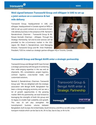 Transview_September_2022 - Transworld Group | PDF | Logistics and ...