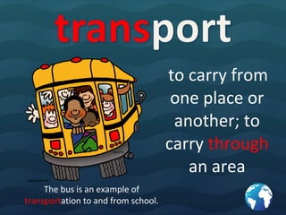 Trans vocabulary words | PPT