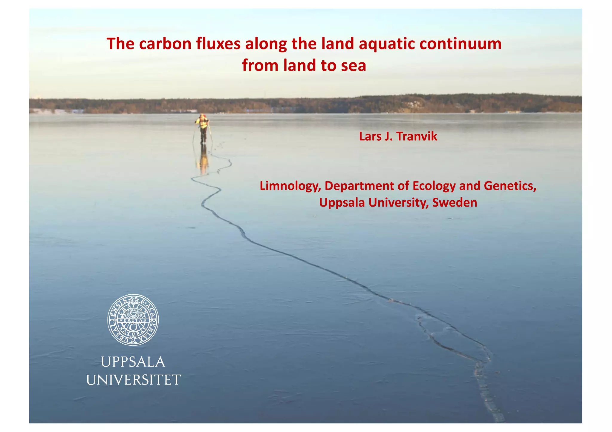 Tranvik, Lars: The carbon fluxes at the land-ocean-atmosphere continuum ...