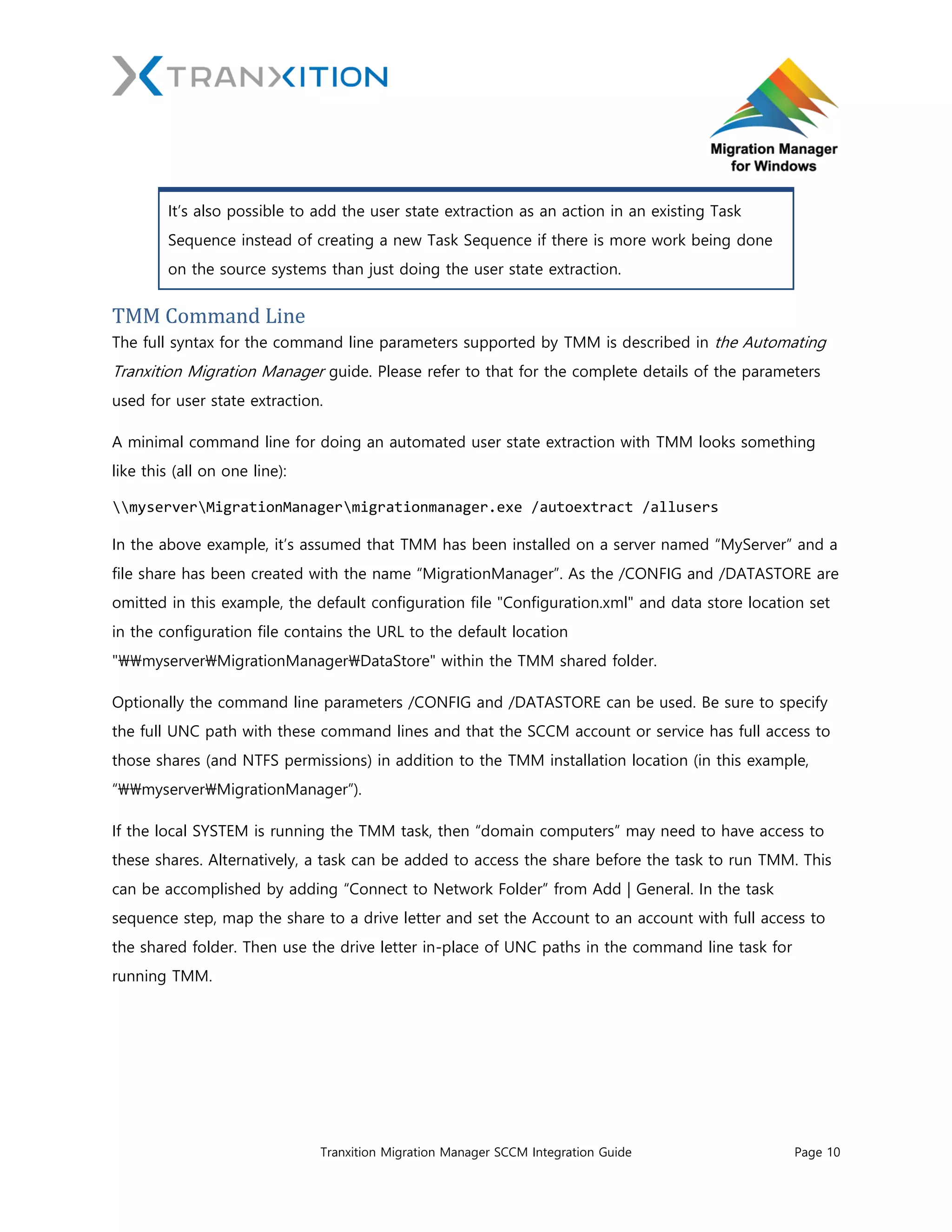 Tranxition sccm integration guide | PDF | Operating Systems | Computer Software and Applications