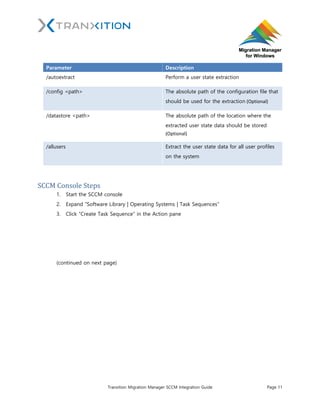 Tranxition sccm integration guide | PDF | Operating Systems | Computer Software and Applications