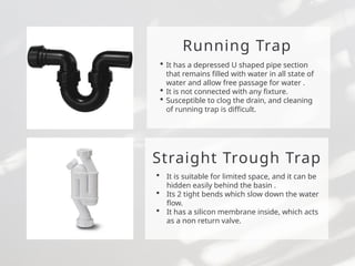 Trap and their types, purpose of traps, materials | PPTX
