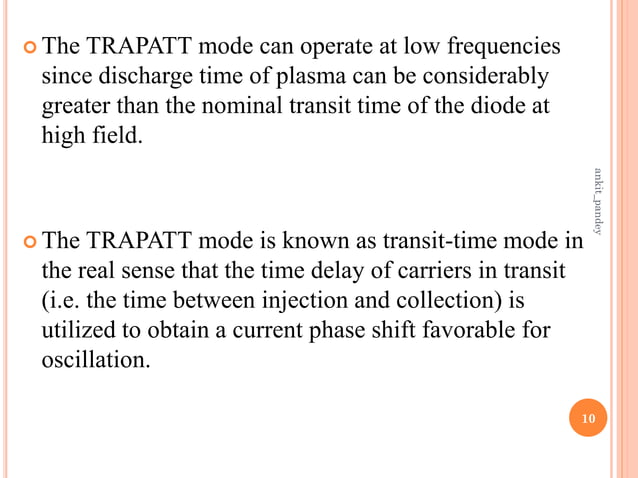 Trapatt diode | PPTX