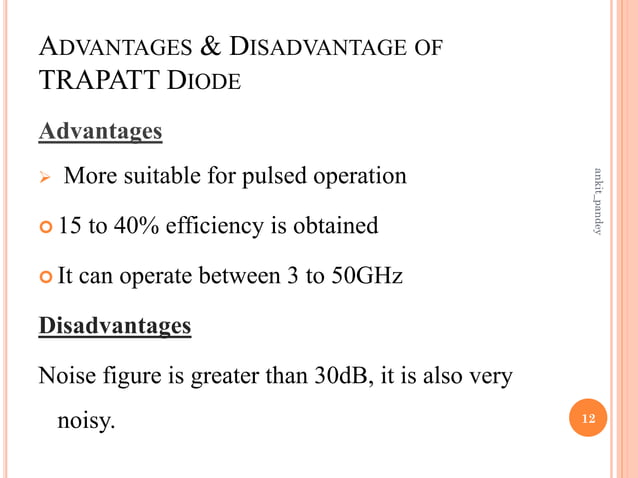 Trapatt diode | PPTX