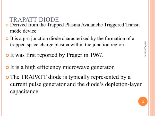 Trapatt diode | PPTX