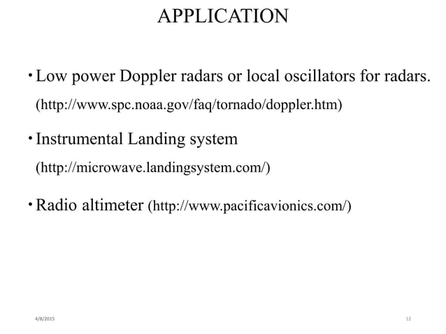 Trapatt diode | PPTX | Physics | Science