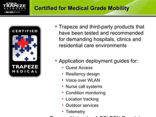 Trapeze Medical customer presentation 10 14-09 | PPT | Computer ...