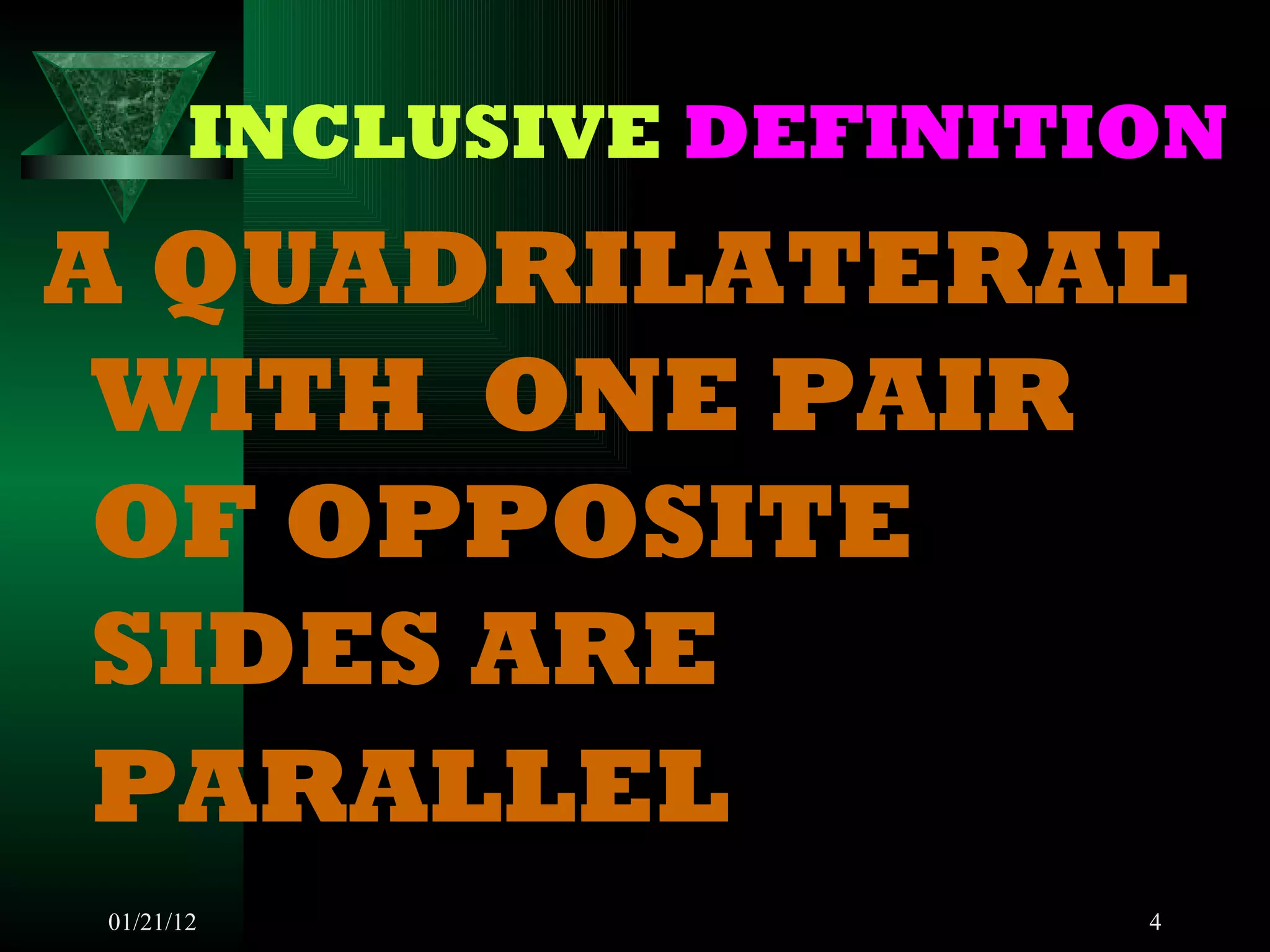 Trapezium vs parallelogram | PPT