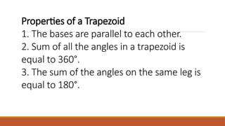 TRAPEZOID AND THE MEDIAN OF A TRAPEZOID THEOREM..pptx