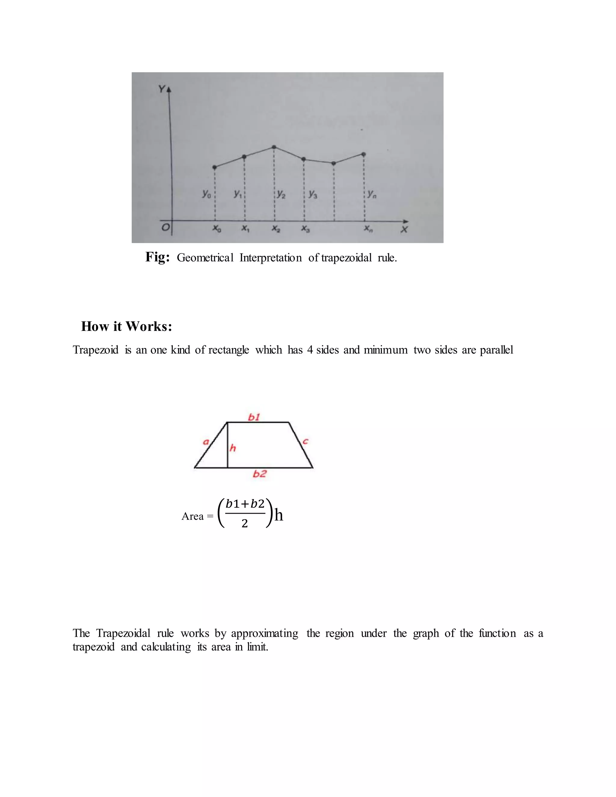 Trapezoidal Method IN Numerical Analysis | DOCX | Physics | Science