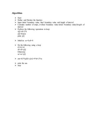 Trapezoidal Method IN Numerical Analysis | DOCX