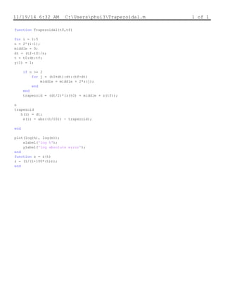 Trapezoidal log log | PDF