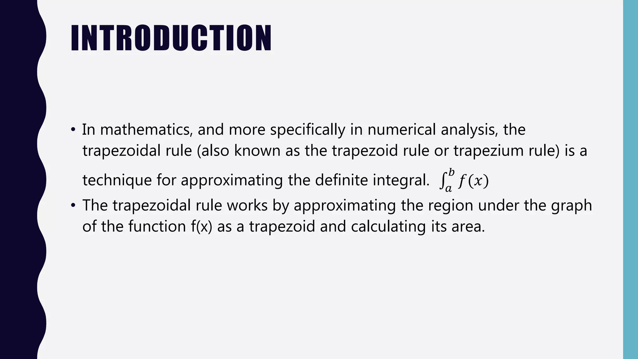 Trapezoidal rule | PPTX