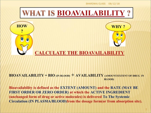 Trapezoid method and bioavailability | PPT | Chemistry | Science