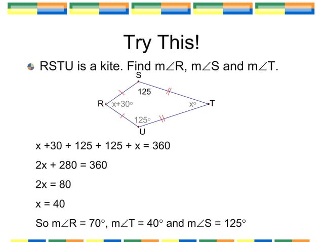 Math 9 properties of trapezoids and kites.ppt | Physics | Science