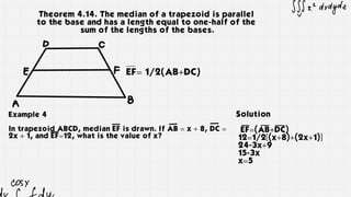 Mathematics Grade 9 - Trapezoids and Isosceles Trapezoid | PDF