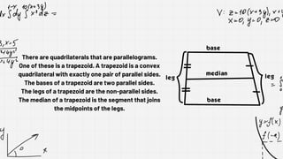 Mathematics Grade 9 - Trapezoids and Isosceles Trapezoid | PPT