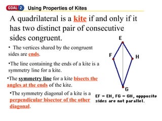 Properties of Parallelogram: Trapezoid and Kites | PPT