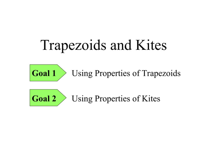 Trapezoids and Kites.ppt quadrilaterals quadrilaterals quadrilaterals | PPT