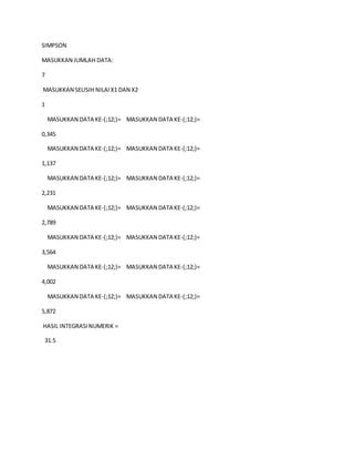 Trapezoid, simpson | DOCX