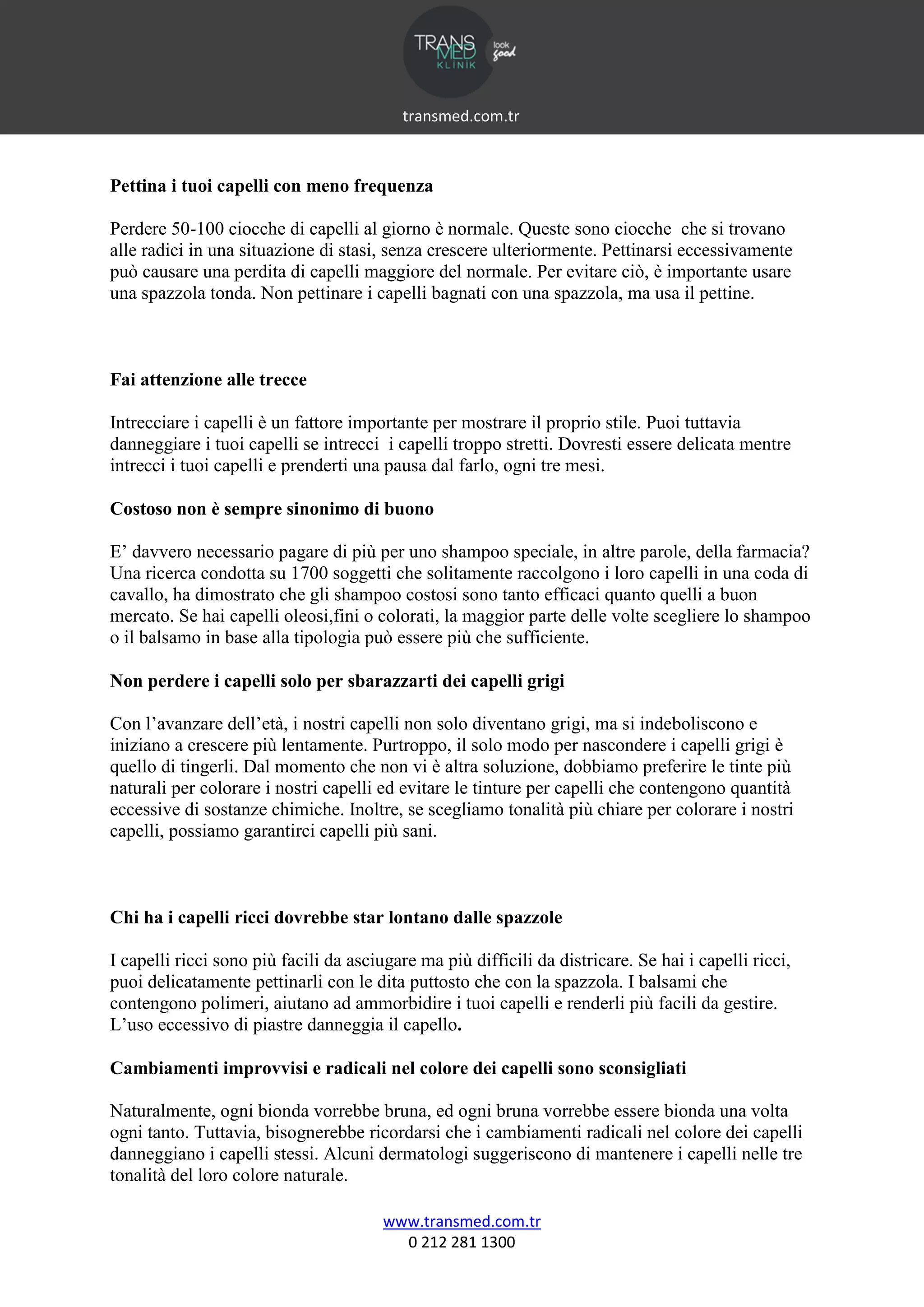 Trapianto capelli turchia | PDF