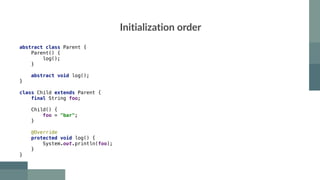 It's a trap - java pitfalls | PPT